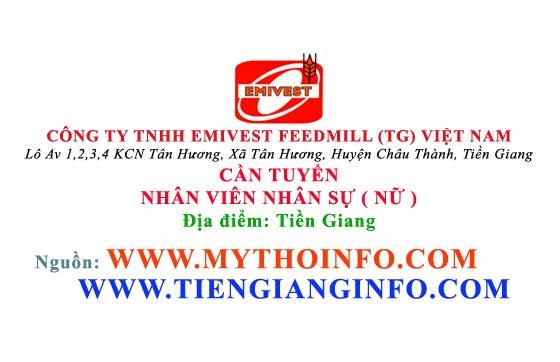 CÔNG TY TNHH EMIVEST FEEDMILL (TG) VIỆT NAM TUYỂN DỤNG